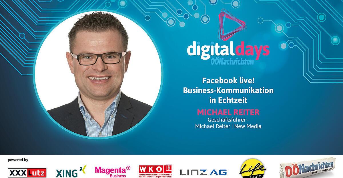 OÖN Digital Days: Webinar mit Michael Reiter | Nachrichten.at